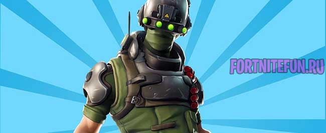 Скин Зелёный Визор (Tech Ops) | Фортнайт (Fortnite)