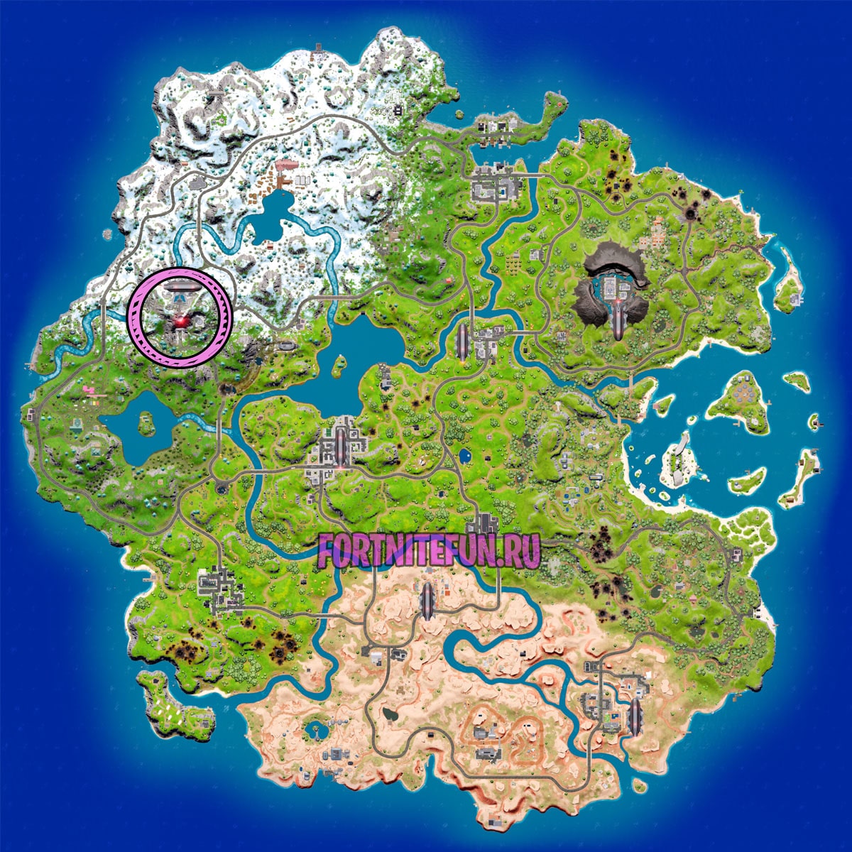 Локация Пещера Петли (Command Cavern) - Фортнайт (Fortnite)